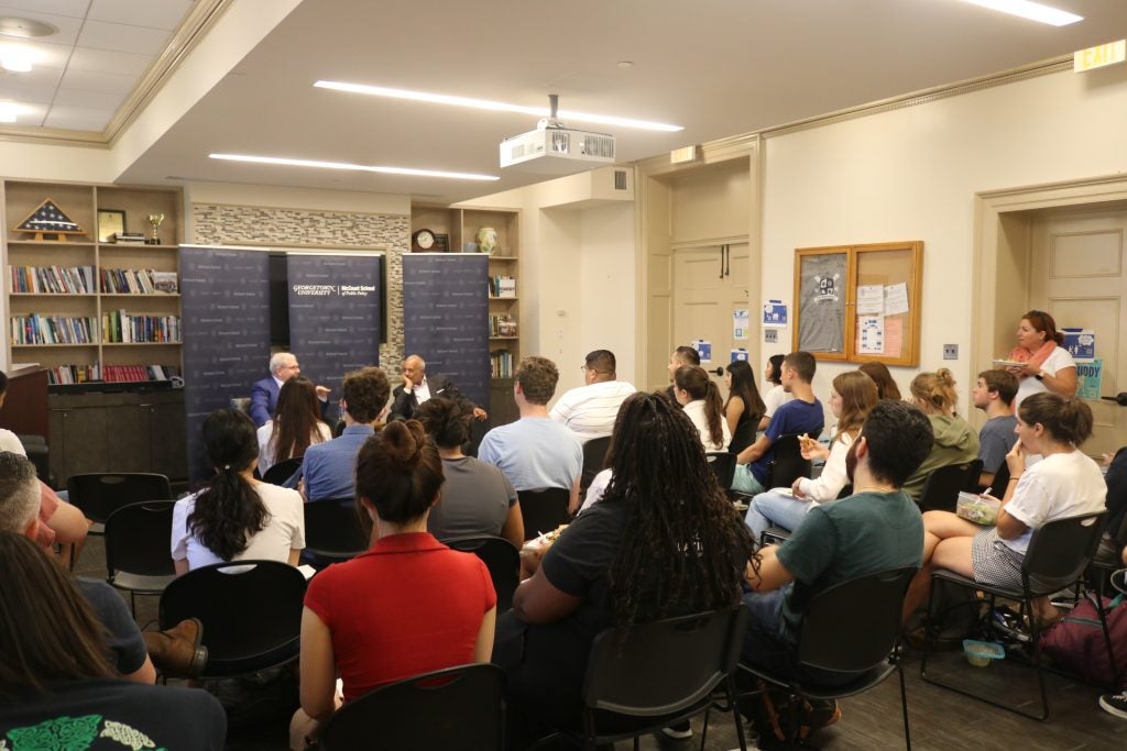 A BTS look at policymaking featuring the McCourt Advisory Board - McCourt School of Public Policy